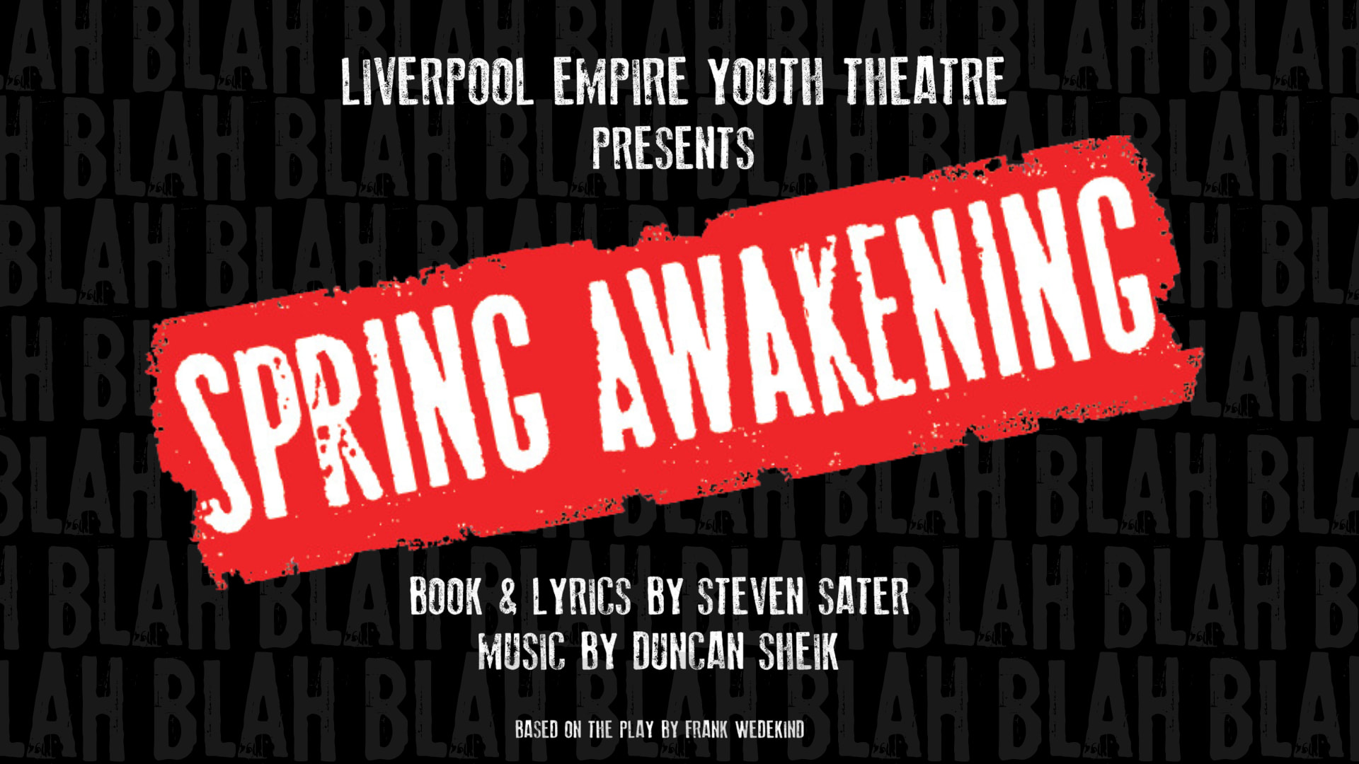 Liverpool Empire Youth Theatre presents Spring Awakening Tickets | Liverpool Empire in Liverpool ...